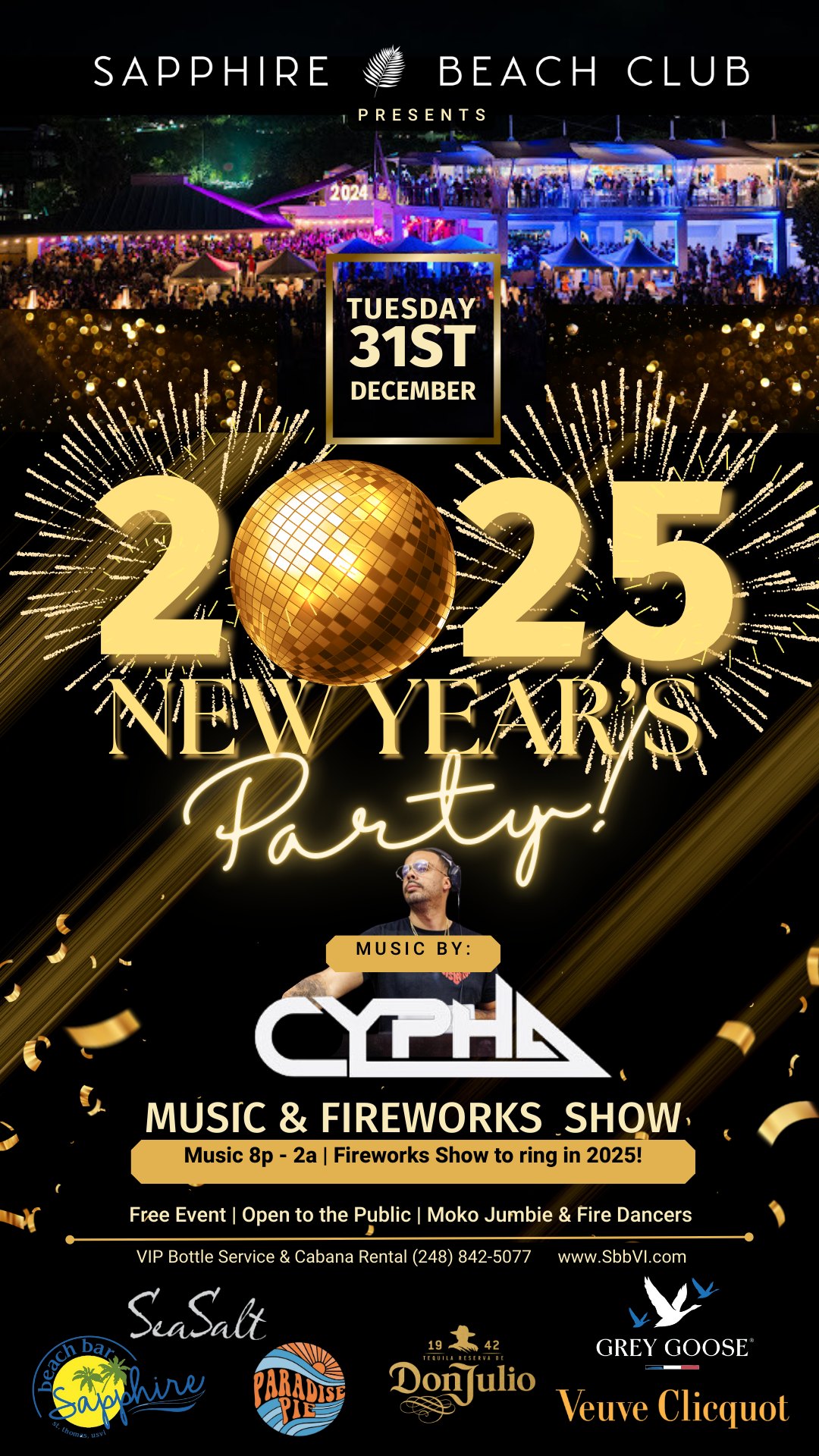 New Year’s Eve in St. Thomas, USVI: Fireworks and Parties